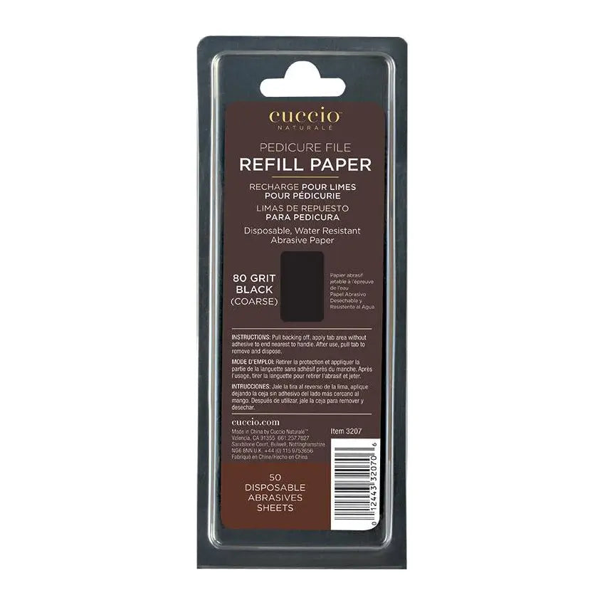 Cuccio Stainless Steel Pedicure File Abrasive Paper Refill - PinkPro ...